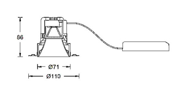 DLE32_LM10P-304SWT/筒灯/10W/40°/3000K-WAC品牌主页