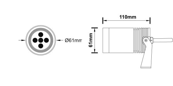 UL-1012-GU10-A-70/支架灯/5W/38°/3000K-普元品牌主页